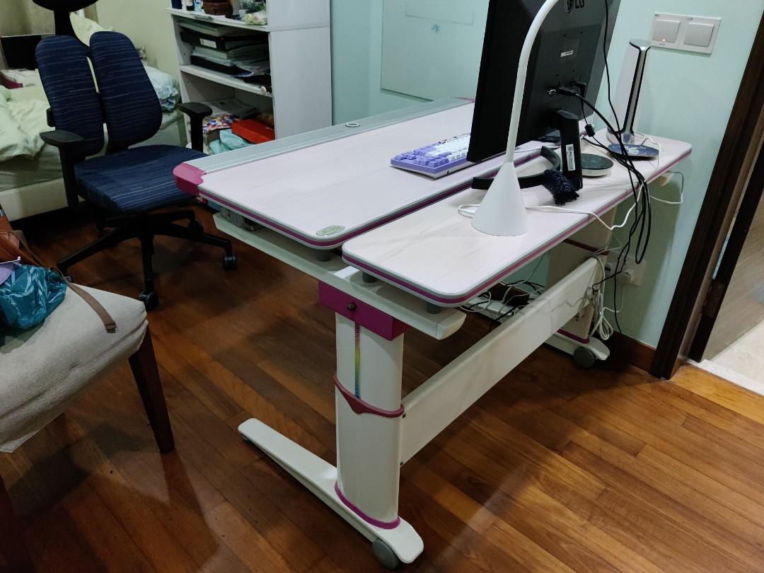 adjustable study table, Furniture & Home Living, Furniture, Tables ...