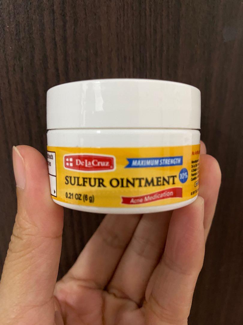 Sulfur ointment,acne medication, maximum strength 6gm, Beauty ...