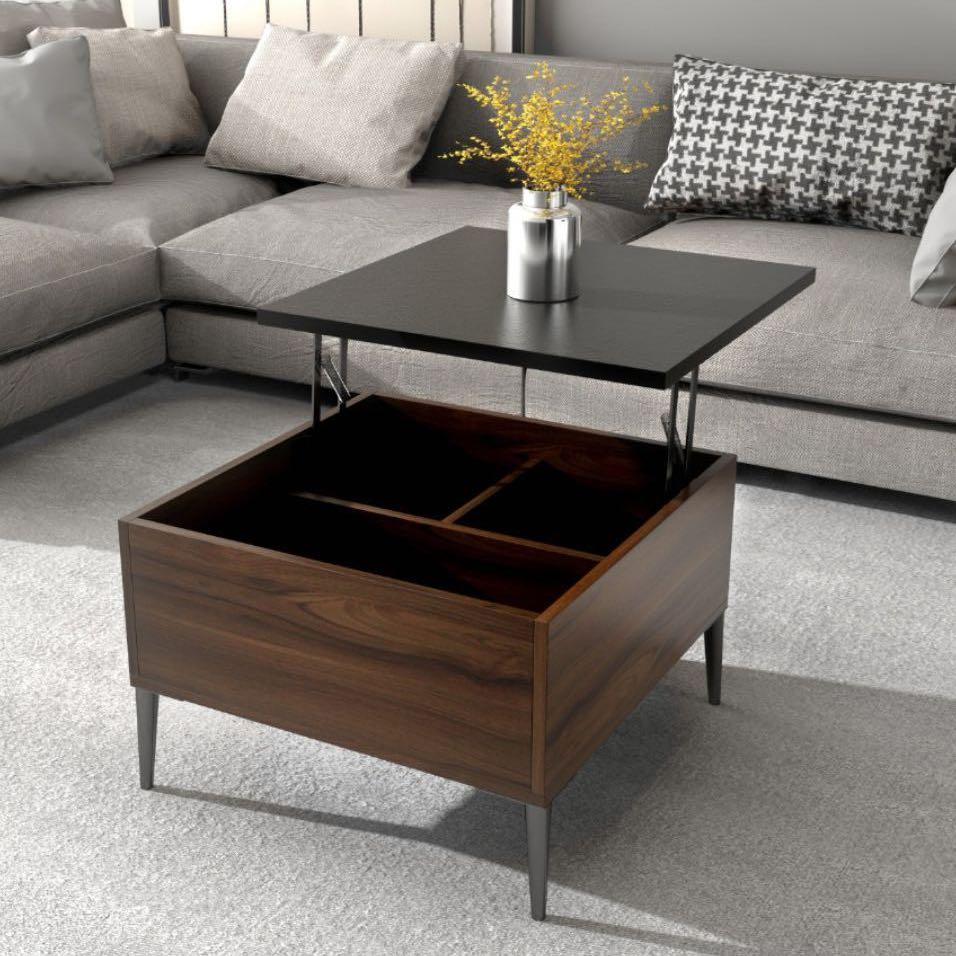 Coffee Table Flip up Dining Table Convertible Desktop Multi function ...