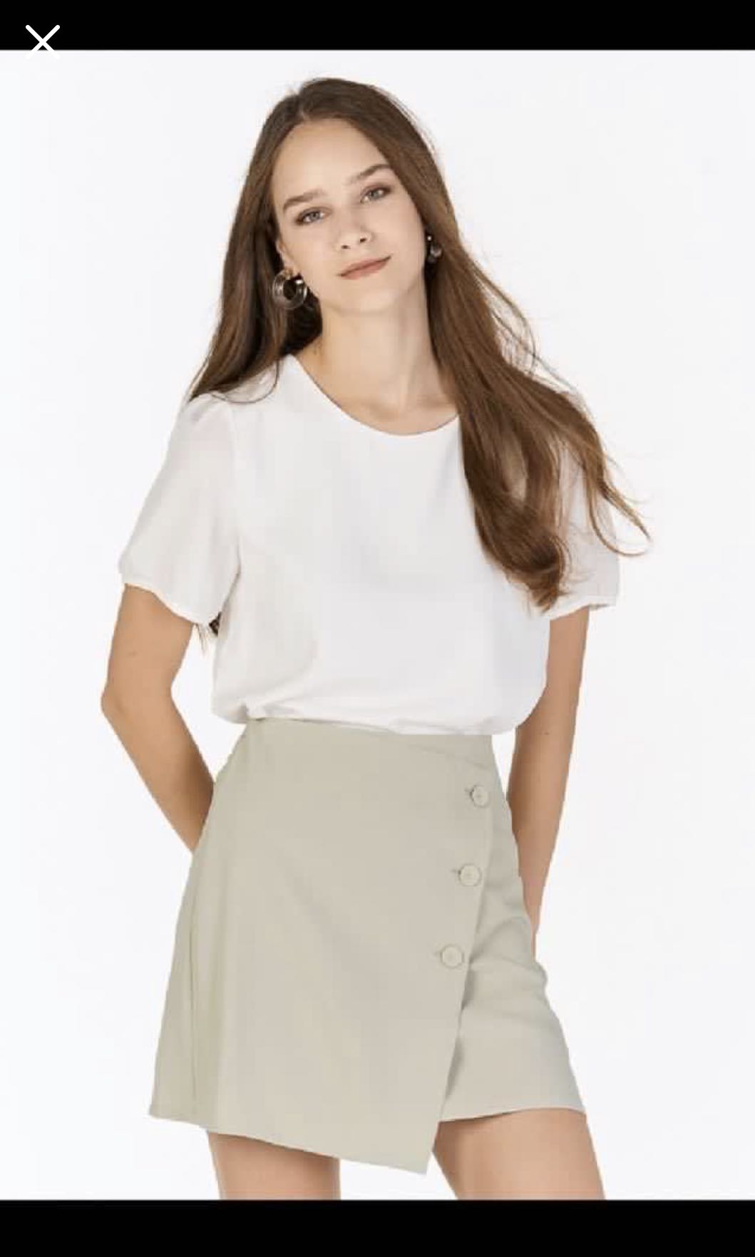 TCL THE CLOSET LOVER Noemi Skorts in Sage, Women's Fashion, Bottoms ...