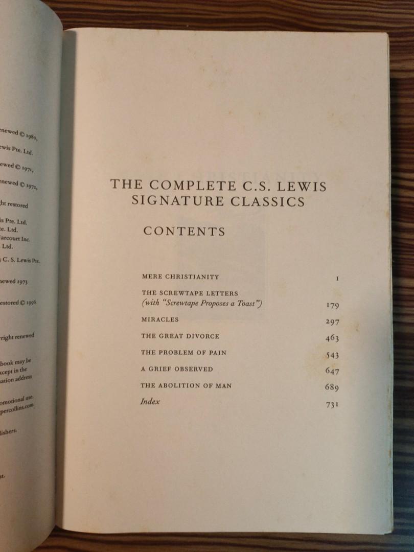 The Complete C. S. Lewis Signature Classics, Hobbies & Toys, Books ...