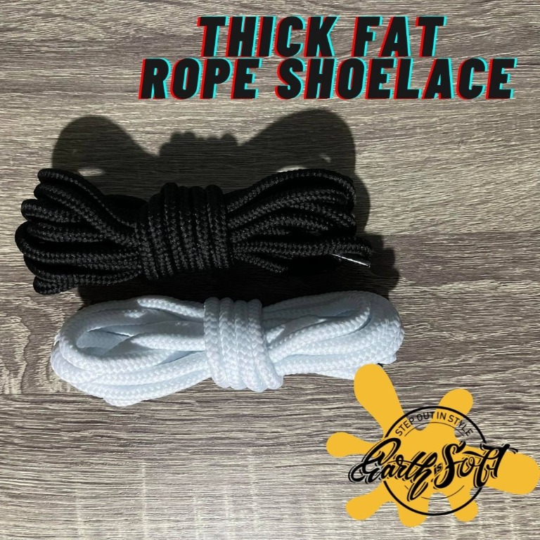THICK FAT ROPE SHOELACE - SHOE LACE - BY EARTH IS SOFT - SNEAKER ...