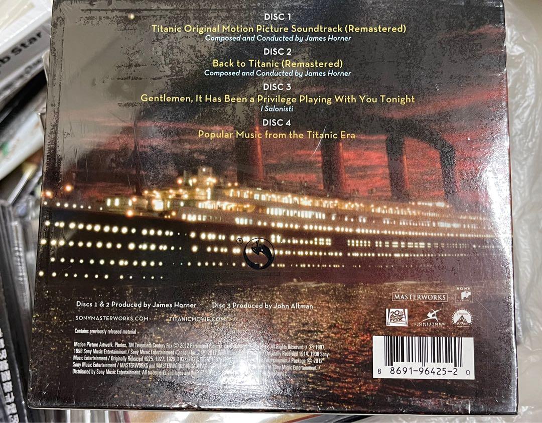 Titanic: Collector’s Anniversary Edition (4CD) 鐵達尼號 電影原聲 *罕見4CD 套裝 珍藏版 made inEU 絕版全新未開封 內頁小冊收錄 ...