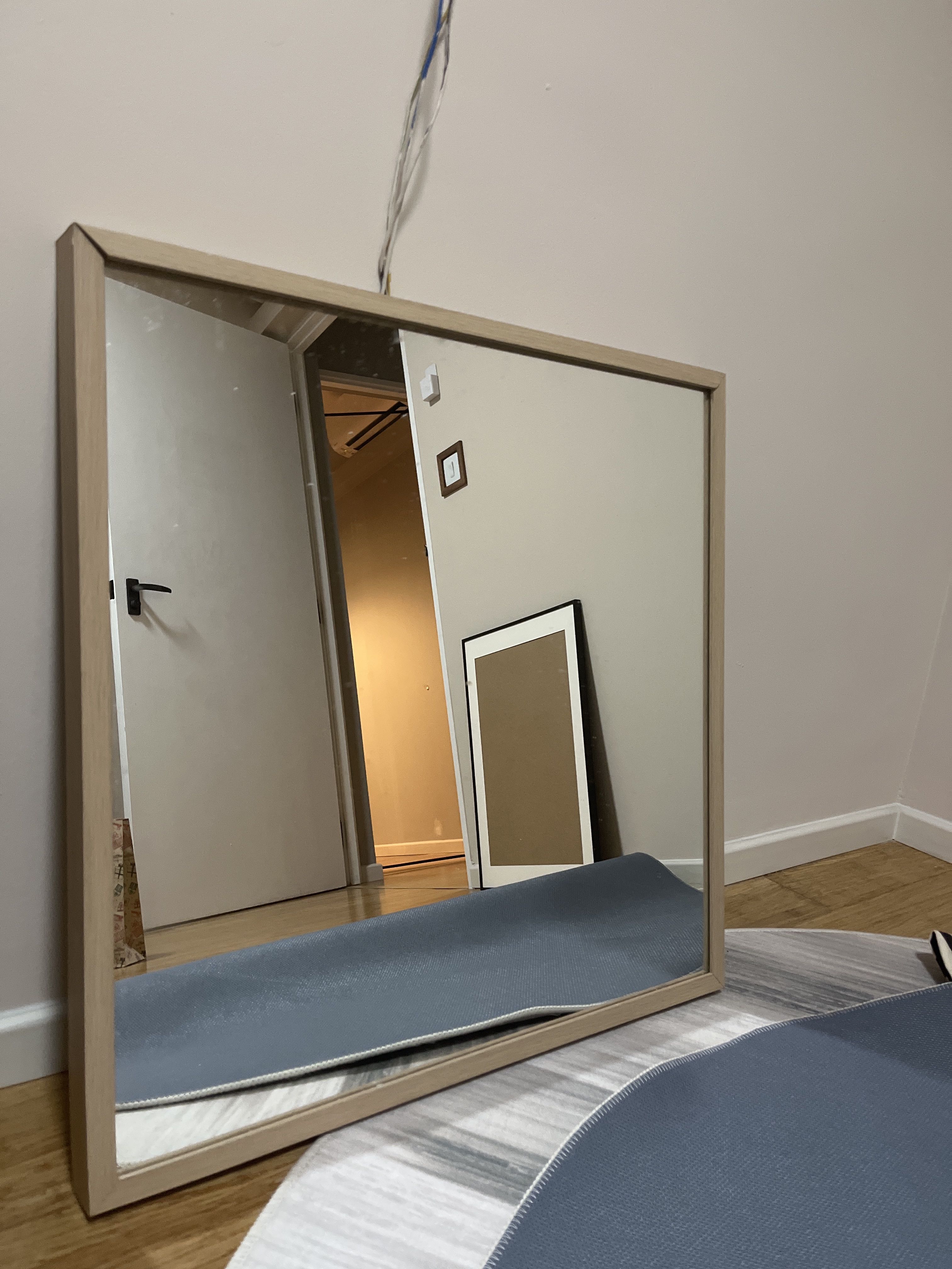 IKEA STAVE 70cm x 70cm mirror, Furniture & Home Living, Home Decor ...
