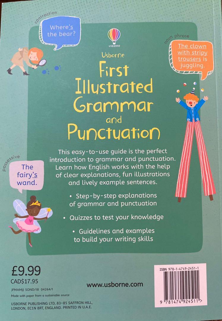 Usborne First Illustrated Grammar and Punctuation, Hobbies & Toys ...