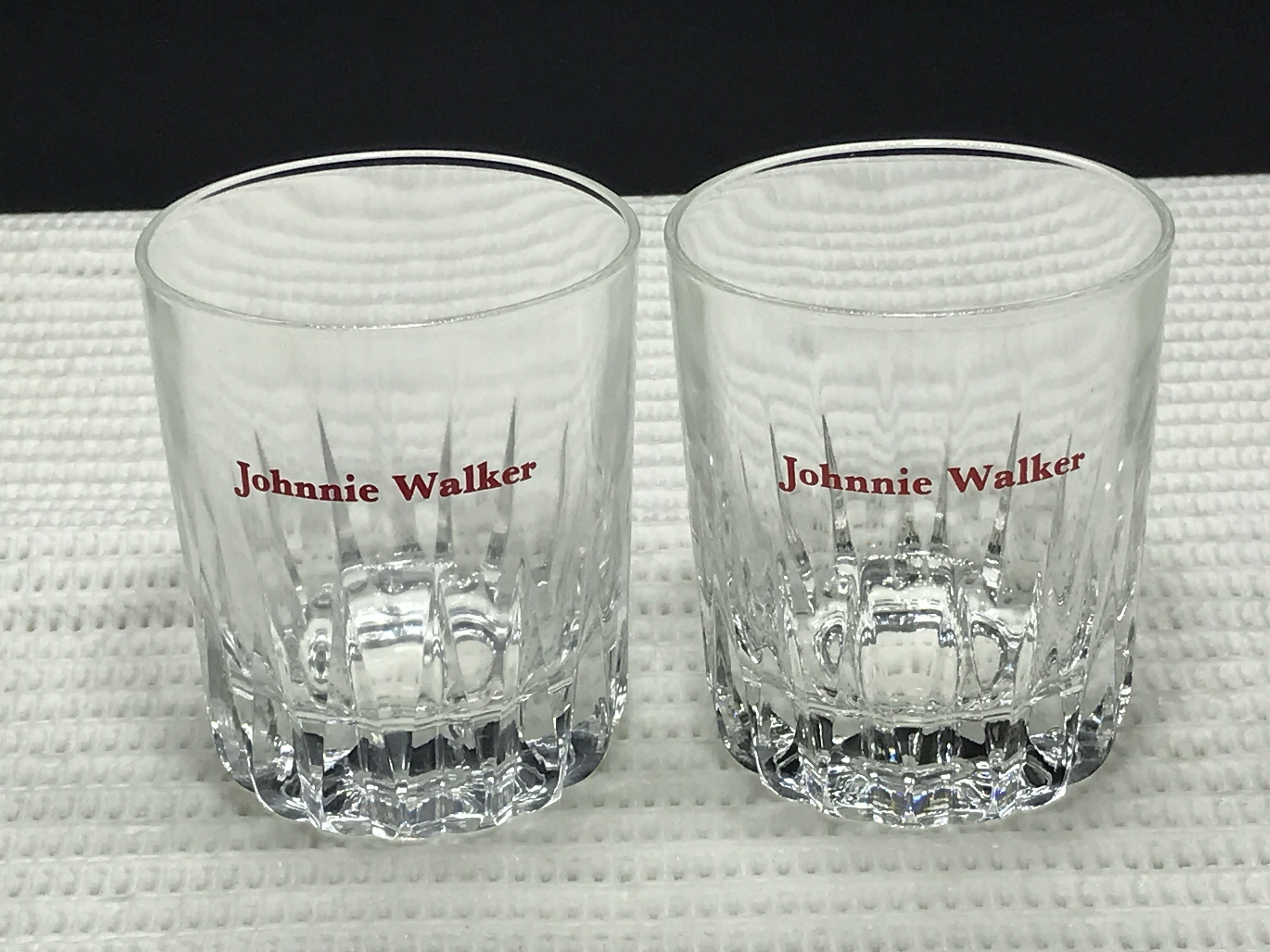Vintage ! Johnnie Walker Diamond-Cut Rocks Glasses (2 pcs), TV & Home ...
