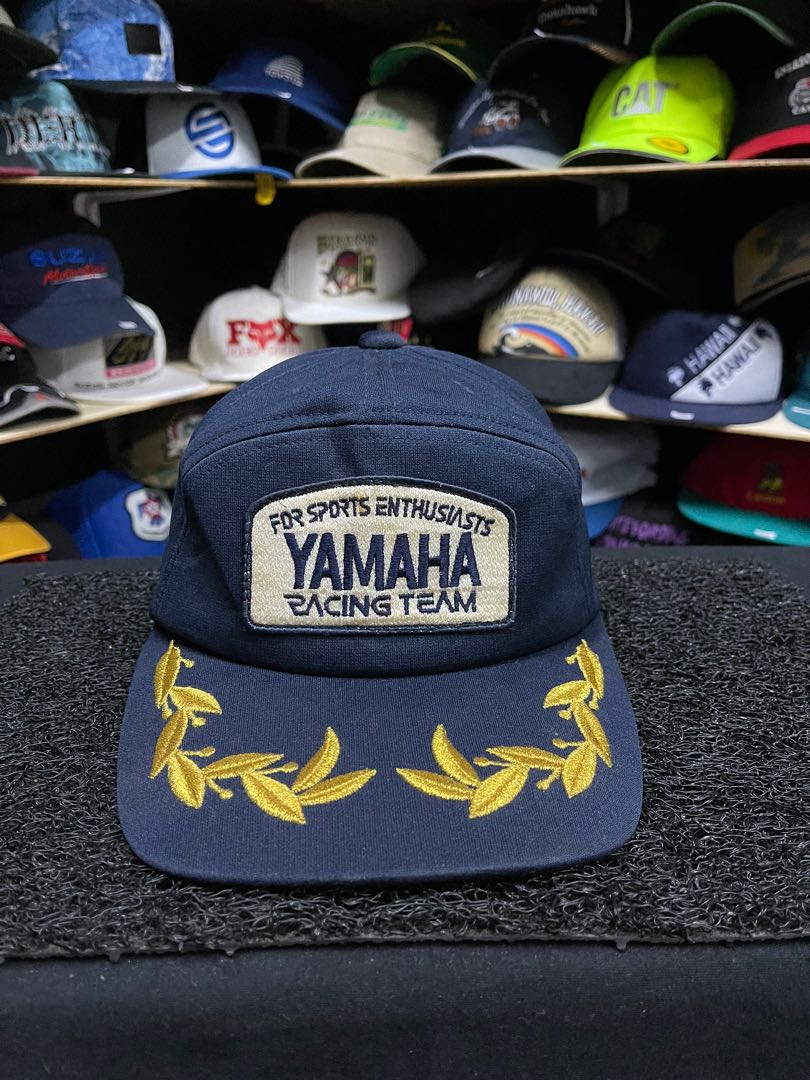 Vintage Bunga Padi Yamaha Racing Team Cap Honda suzuki kawasaki, Men's ...