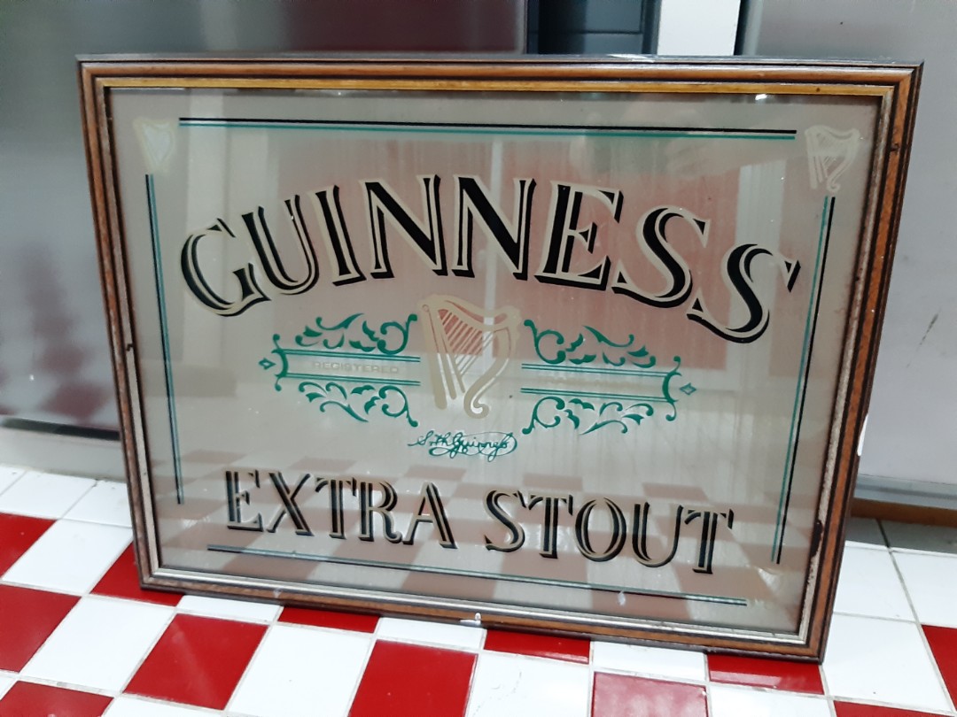 Vintage Guinness Stout Mirror, Hobbies & Toys, Memorabilia ...