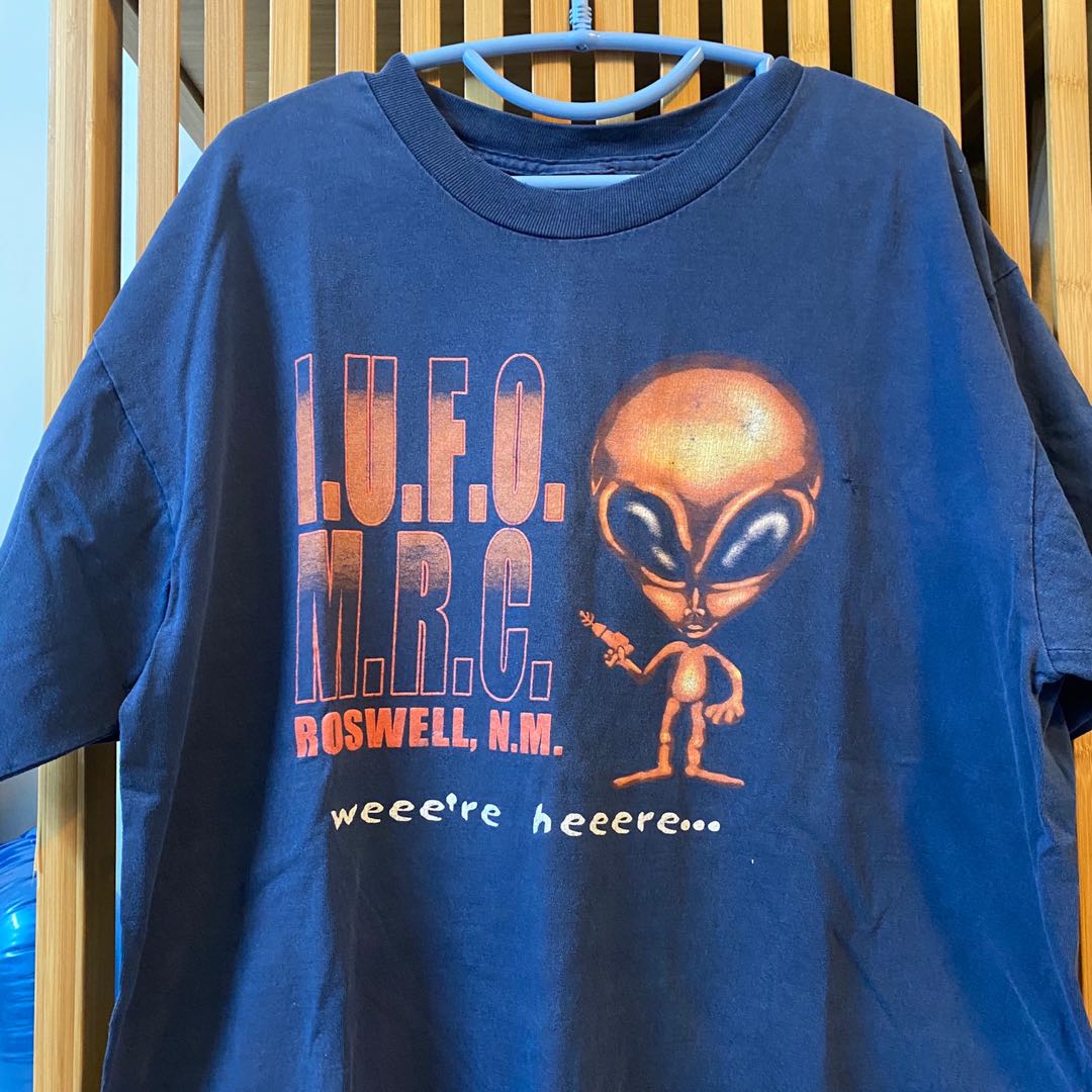 Vintage Roswell Alien Tshirt, Men's Fashion, Tops & Sets, Tshirts ...