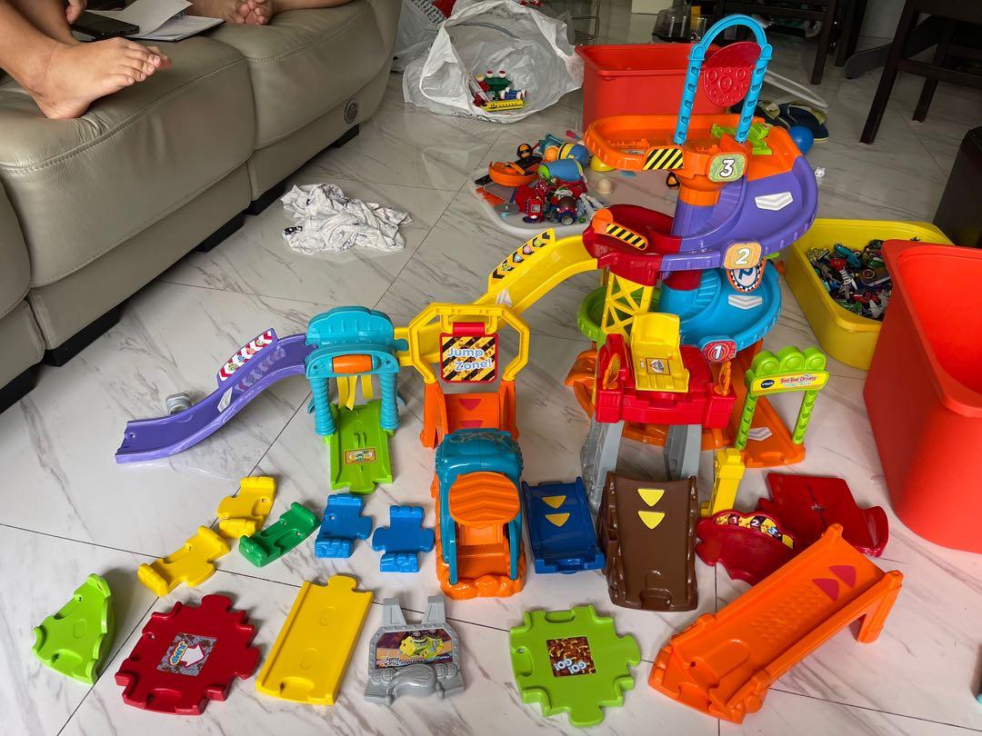 Vtech carpark + jumping and assorted tracks, Babies & Kids, Infant ...