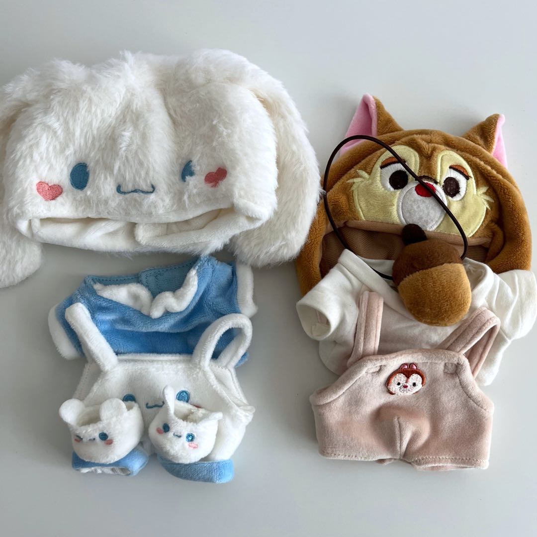 20cm sanrio cinnamoroll chipmunk piglet doll clothes nct bts tbz exo ...