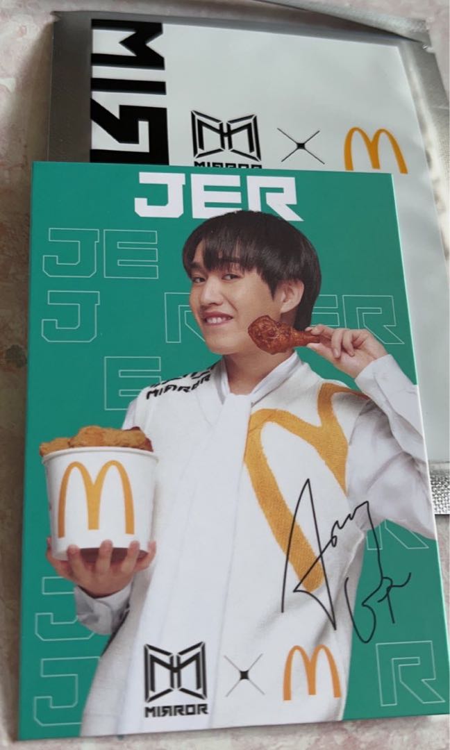 代友放 mirror Jer 麥當勞卡, 興趣及遊戲, 收藏品及紀念品, 明星周邊 - Carousell