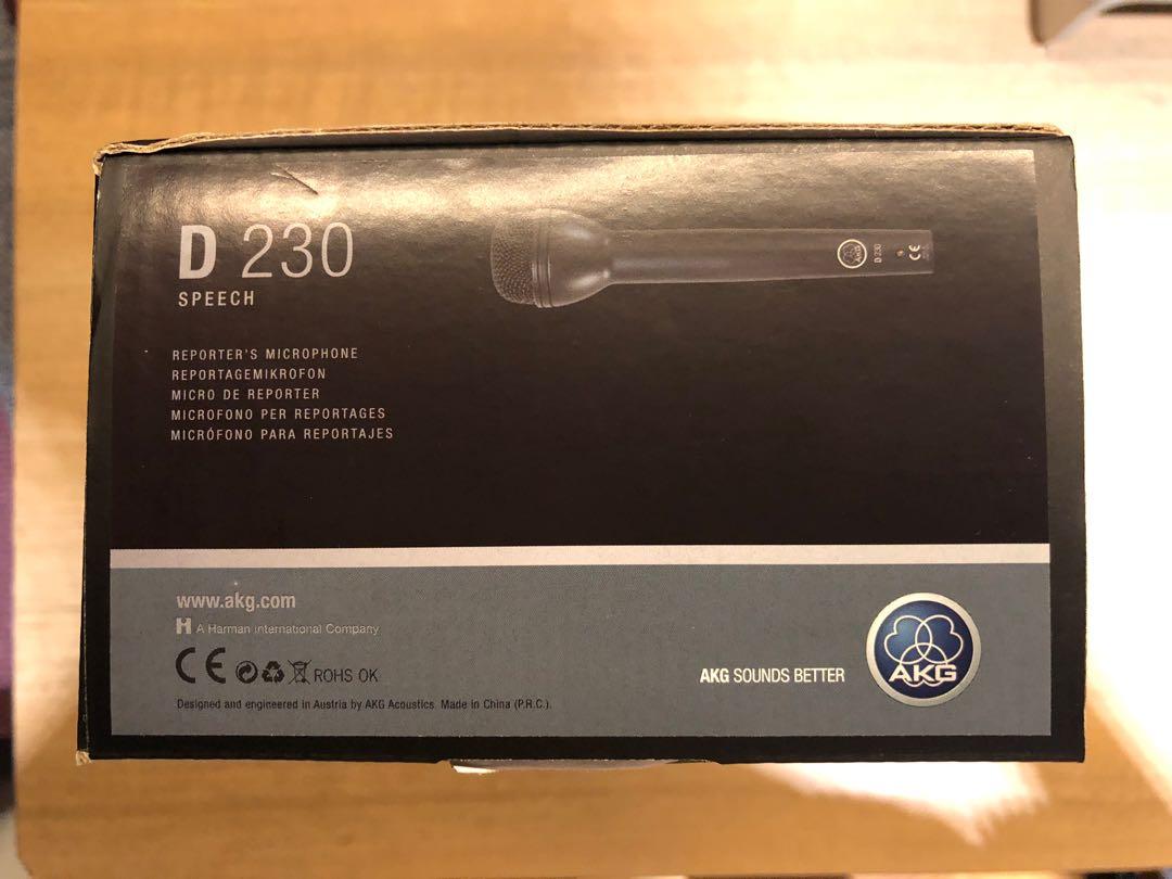 AKG microphone D230 (new), Audio, Microphones on Carousell