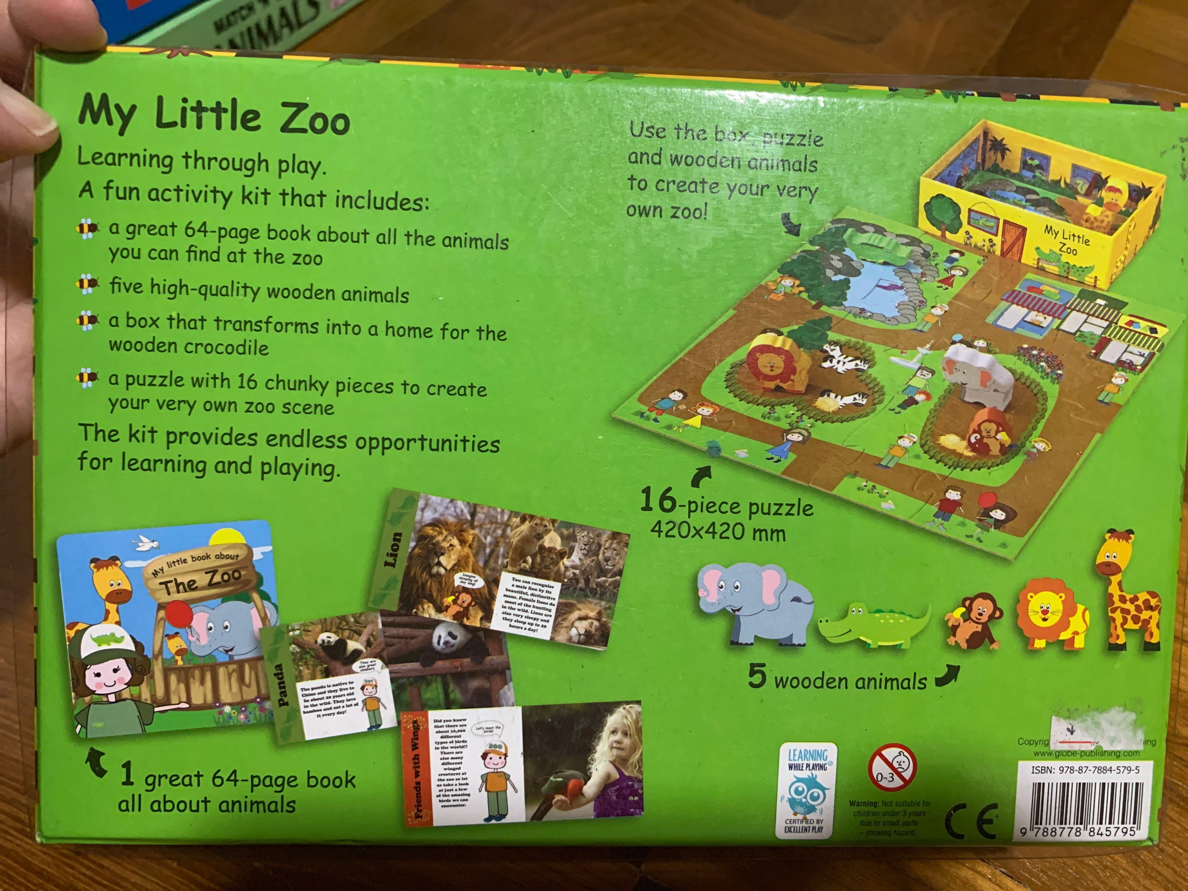 My little zoo puzzle cum book/ Alphabet touch and feel puzzle ELC ...