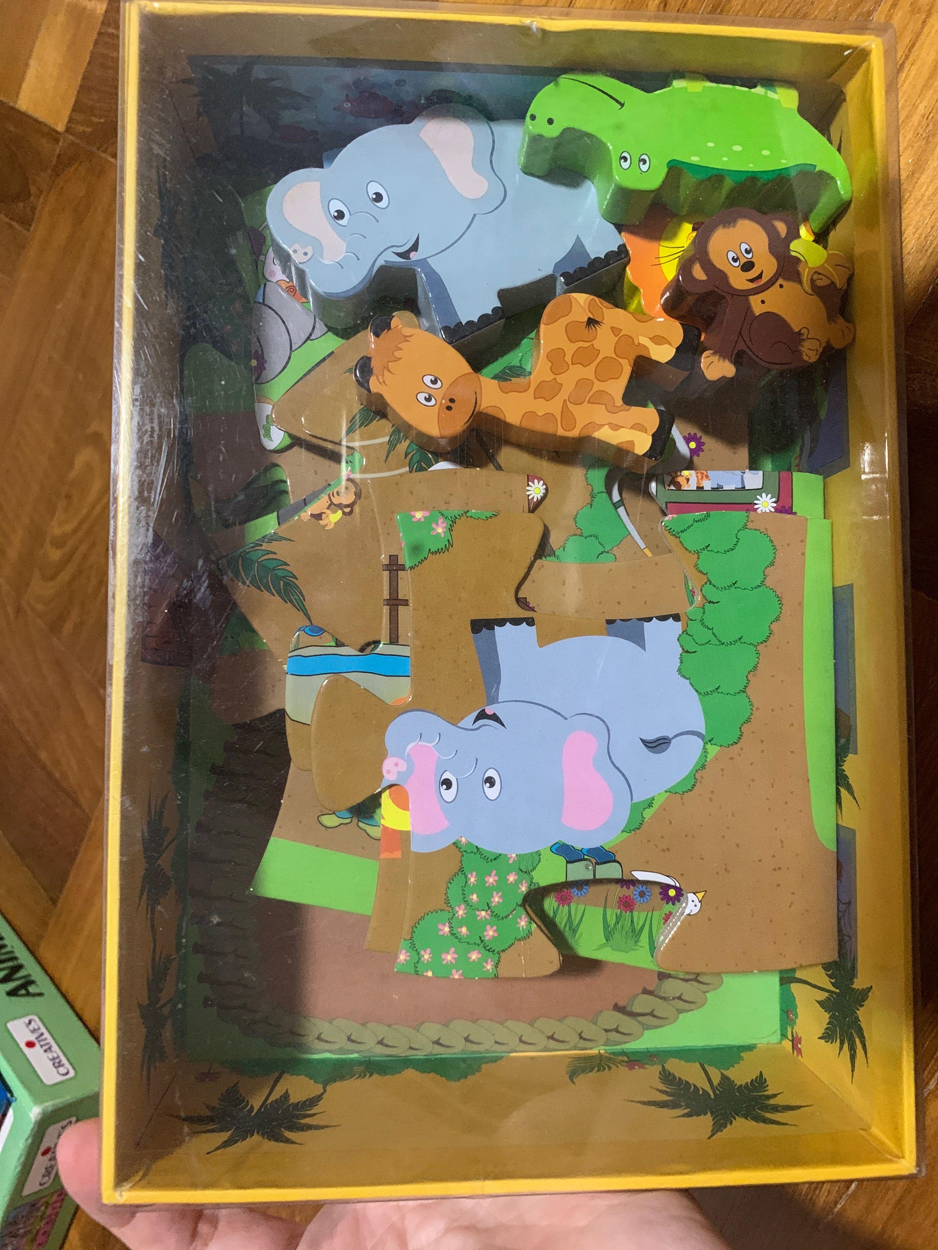My little zoo puzzle cum book/ Alphabet touch and feel puzzle ELC ...