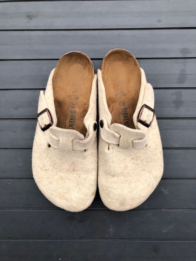 Birkenstock Boston Clogs Wool (RARE COLORWAY!), Men's Fashion, Footwear ...