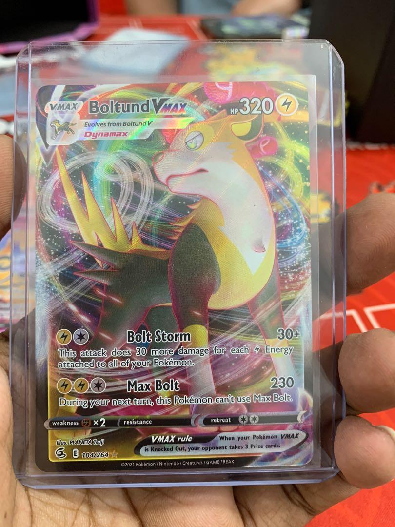 Boltund Vmax - Fusion Strike, Hobbies & Toys, Toys & Games on Carousell