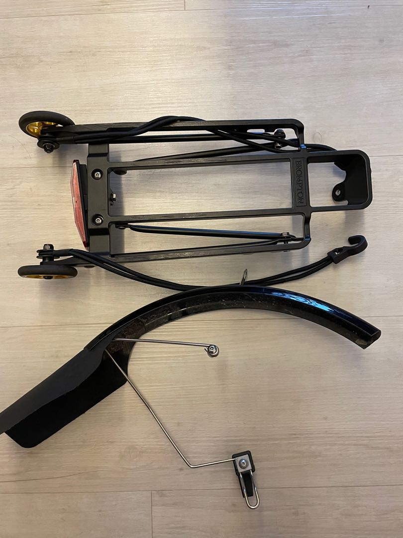 Brompton Black Edition Rear Rack and Mudguard, Sports Equipment ...