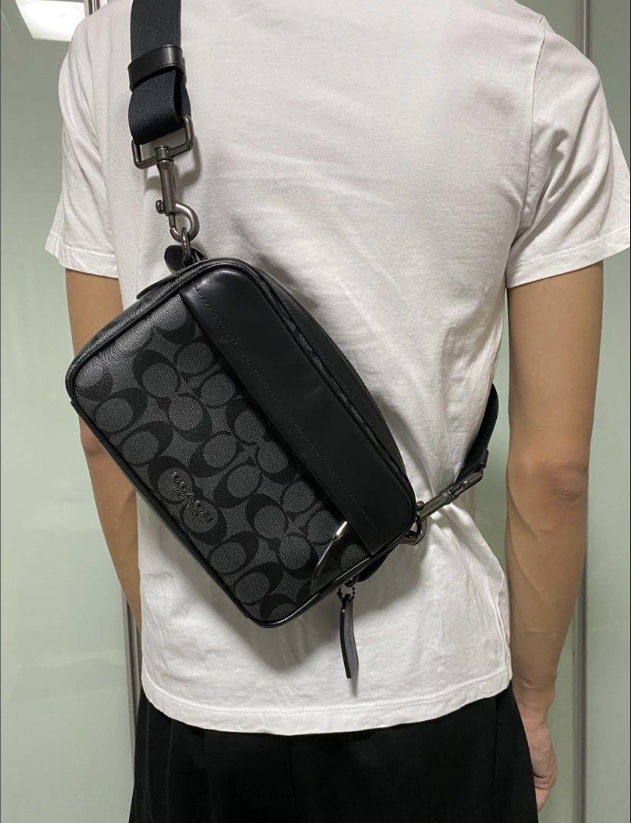 Coach Men Sling Bag (USED ONCE), Men's Fashion, Bags, Sling Bags on ...