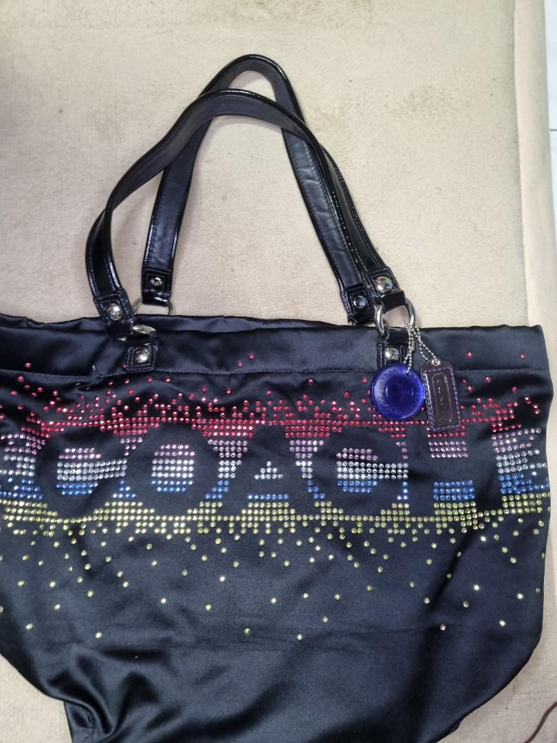 Coach Rhinestone Tote, Luxury, Bags & Wallets on Carousell