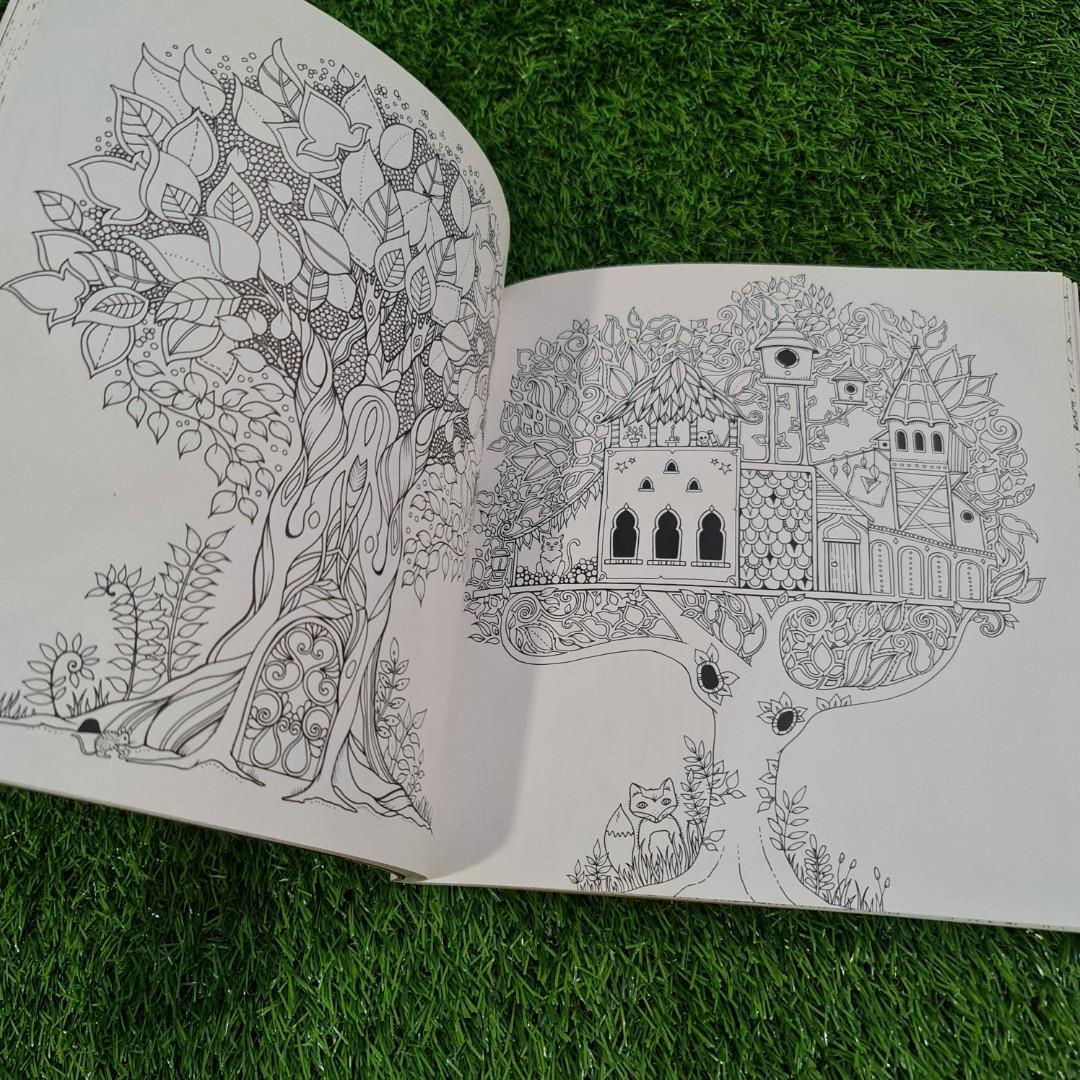 Enchanted Garden Tree Coloring Pages
