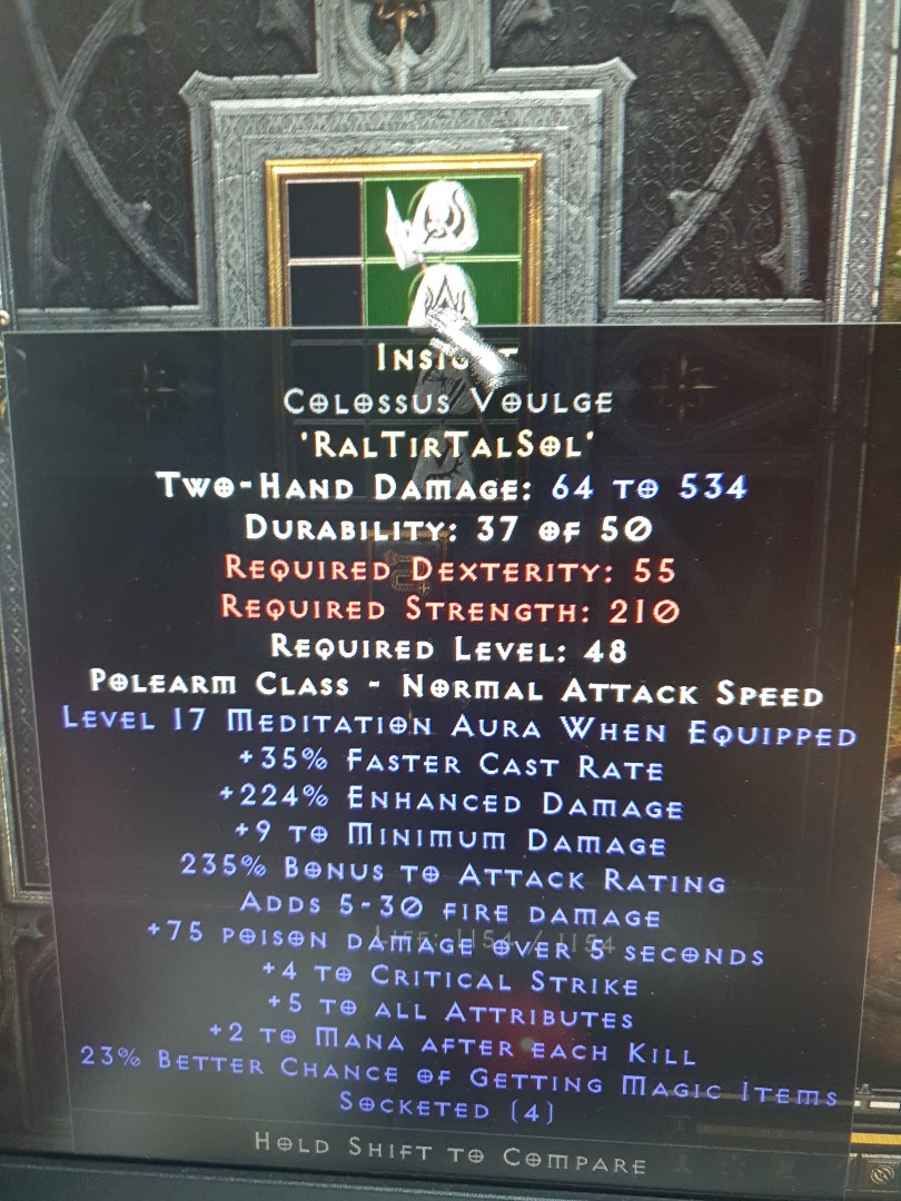 D2R - Perfect CV Insight!, Video Gaming, Gaming Accessories, In-Game ...