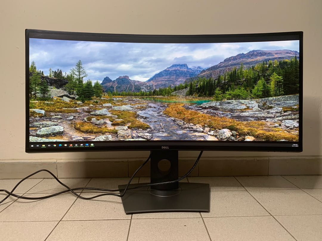 U3419W Dell QHD Curve 34 screen display monitor for sales., Computers ...