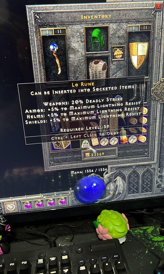 Diablo 2 LO rune, Video Gaming, Video Game Consoles, Others on Carousell