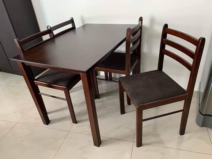DS-STARTER 1+4 P 4 SEATER DINING SET, Furniture & Home Living ...