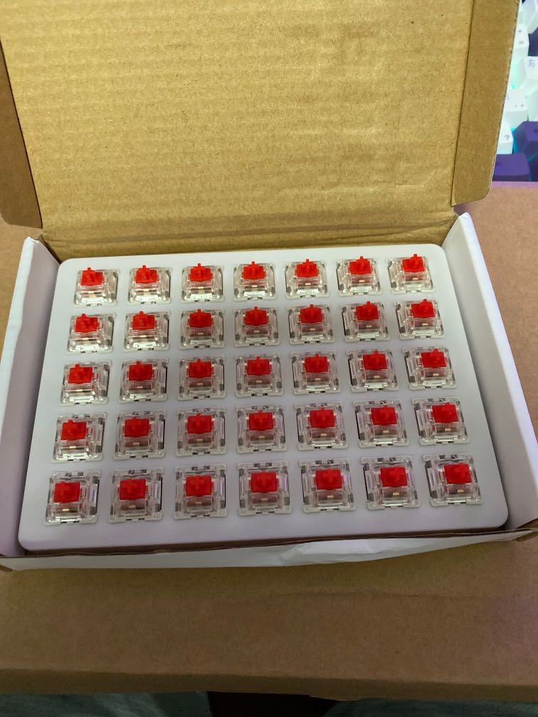 Gateron red key switches, Computers & Tech, Parts & Accessories ...