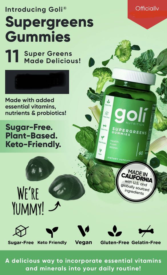 Tasty Goli Gummy (supergreen flavour) (100% Authentic from Sterling ...