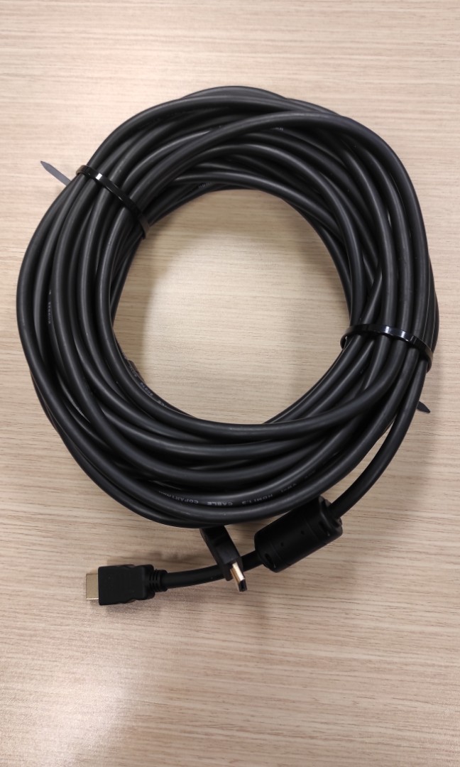 HDMI Cable, 15m length. Gold plated connector., Computers & Tech, Parts & Accessories, Cables ...