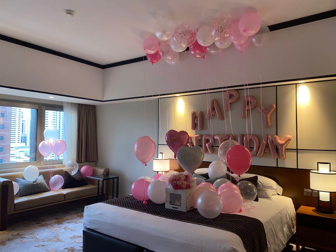 Helium Balloons, Balloon set up, proposal balloon set up, Birthday ...