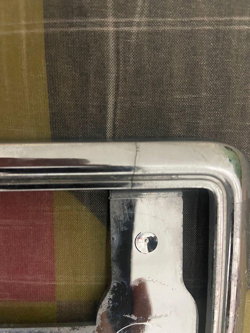 Honda Plate Frame Gold Original Japan used halfcut, Auto Accessories on ...