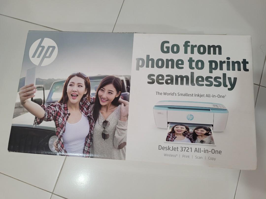 HP Deskjet 3721 All In One Printer, Computers & Tech, Printers ...
