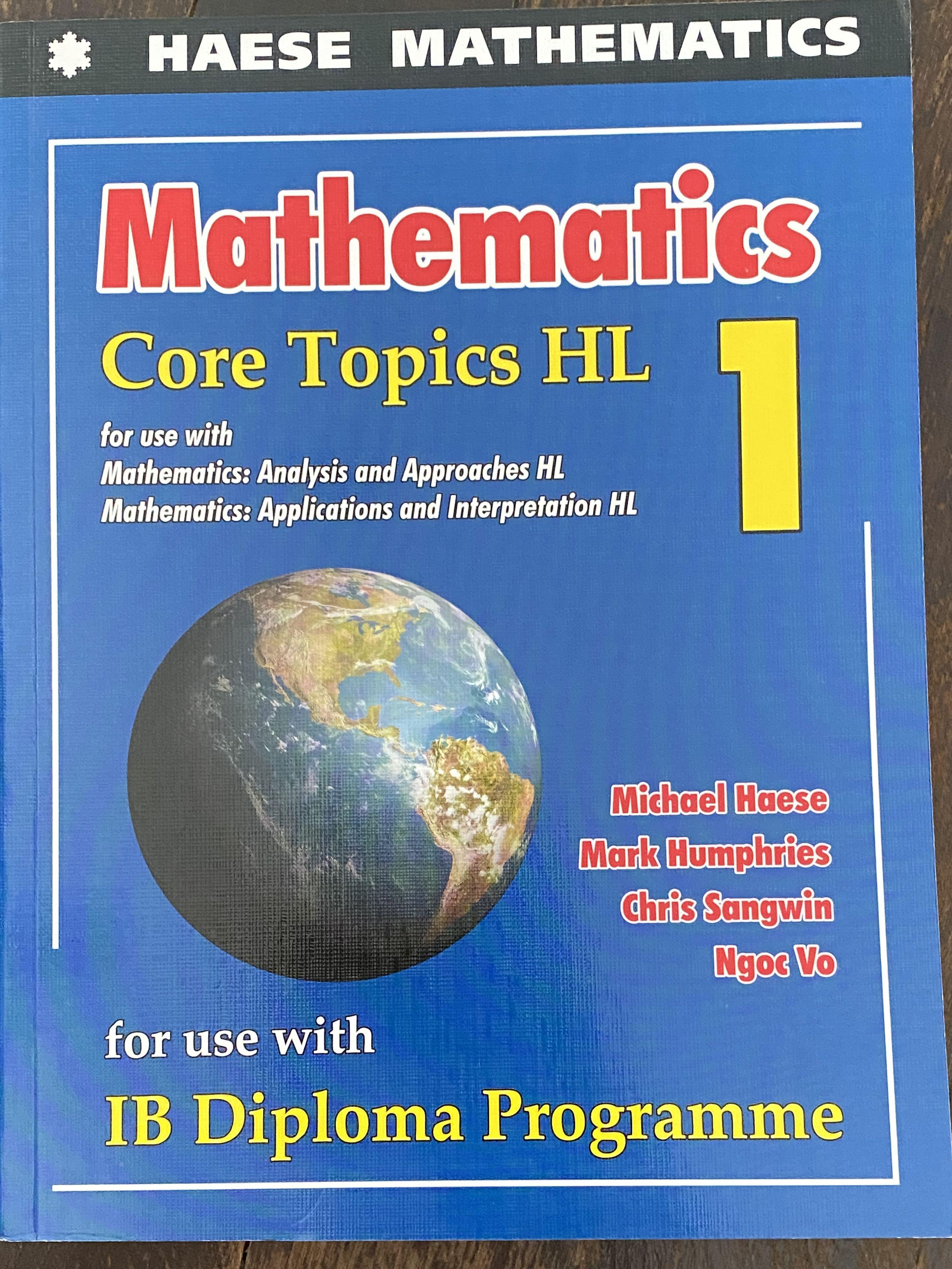IB HL Mathematics:Analysis and Approaches Textbook, Learning ...