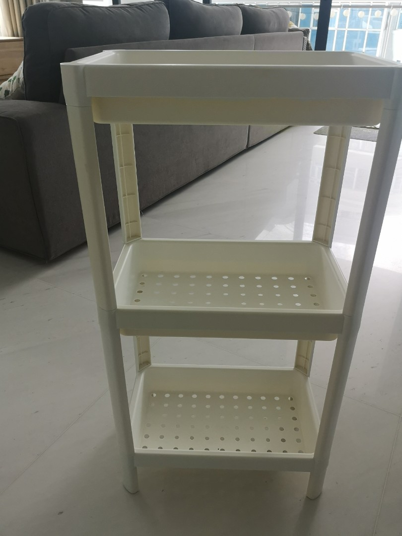 Ikea plastic rack 3 layers, Furniture & Home Living, Furniture, Shelves ...