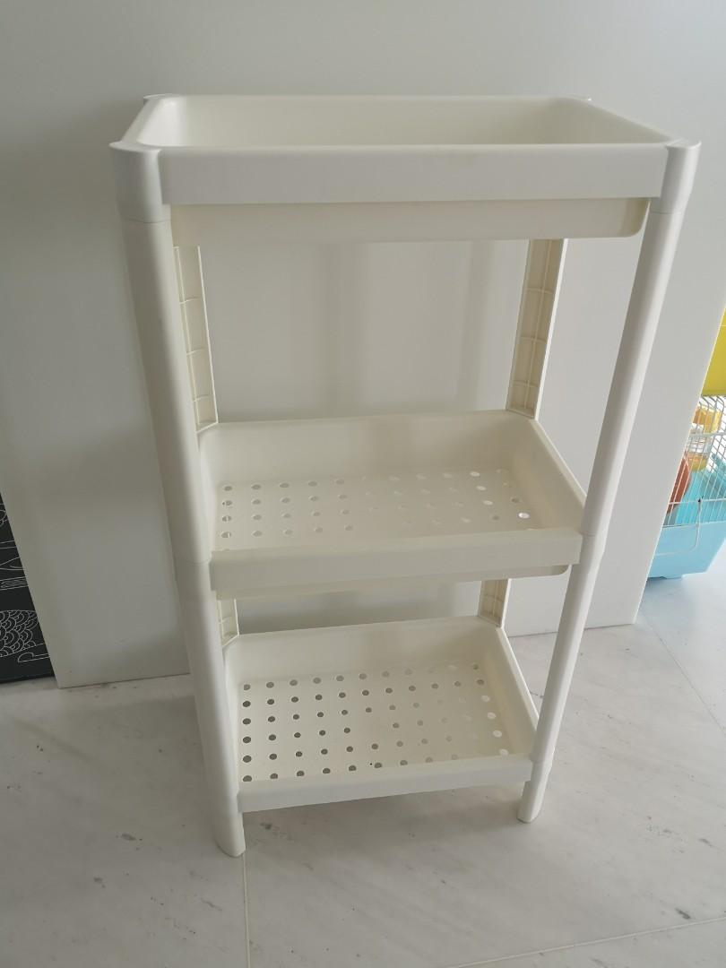 Ikea plastic rack 3 layers, Furniture & Home Living, Furniture, Shelves ...