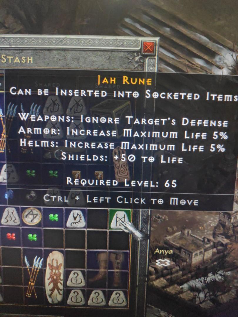 Jah rune d2r diablo quick sale, Video Gaming, Gaming Accessories, In ...