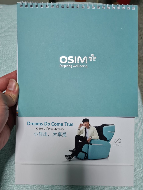 JJ Lin's OSIM calender 2020, Hobbies & Toys, Memorabilia & Collectibles ...