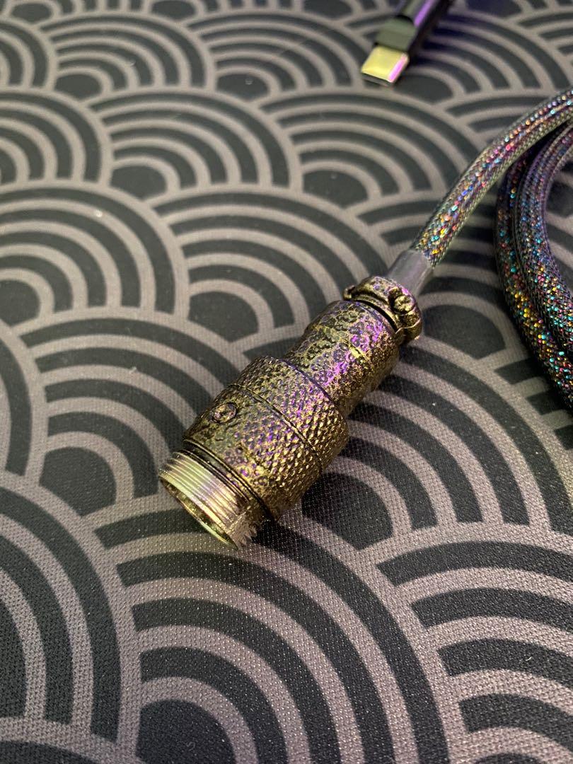 KBDFans ‘Starry’ Handmade Custom Coiled Aviator Mechanical Keyboard USB ...