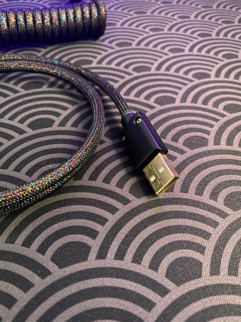 KBDFans ‘Starry’ Handmade Custom Coiled Aviator Mechanical Keyboard USB ...