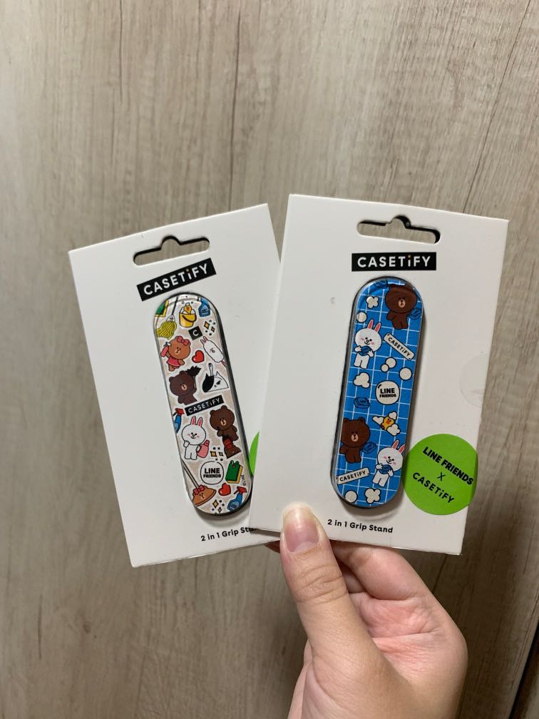 *limited edition* Line friends X Casetify 2 in 1 grip stand, Mobile ...