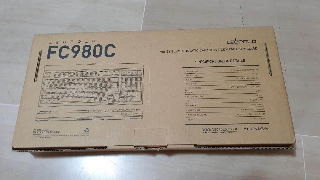 (LNIB) Leopold FC980C Topre Mechanical Keyboard, Computers & Tech, Parts & Accessories, Computer ...