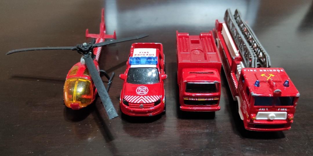 Majorette SOS Theme Set Fire Department Metal Die Cast, Hobbies & Toys ...
