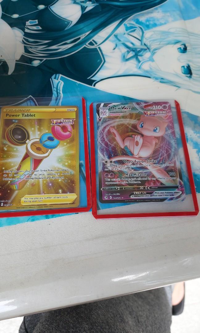 Mew Vmax Gold Tablet pokemon fusion strike, Hobbies & Toys, Toys ...