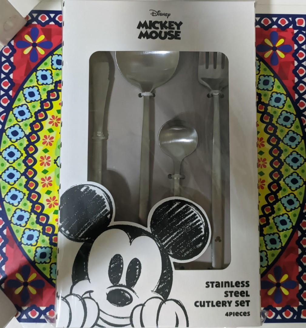 Mickey mouse cutlery set, Furniture & Home Living, Kitchenware ...