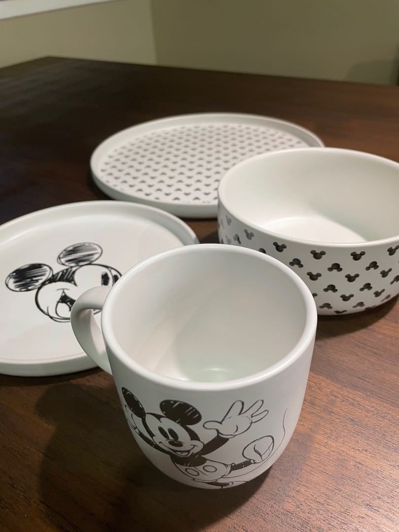 Mickey Mouse dinnerware set, Furniture & Home Living, Kitchenware ...