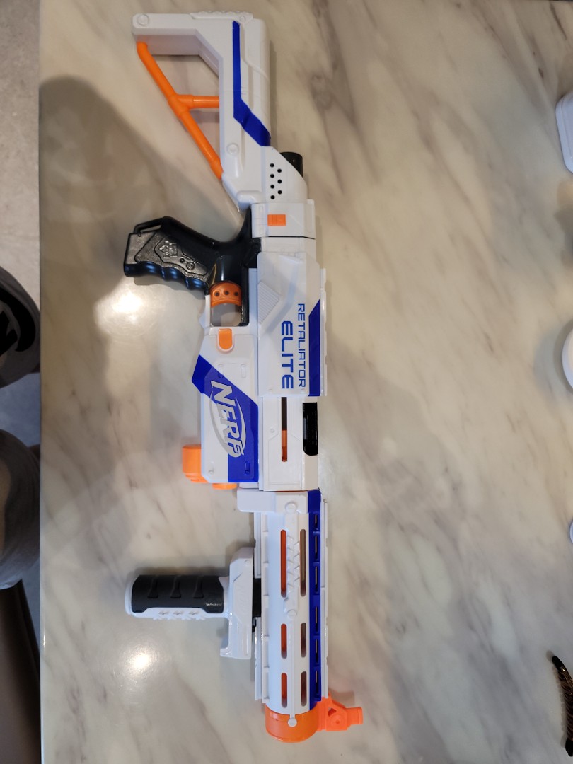 Nerf Gun Retaliator, Hobbies & Toys, Toys & Games on Carousell
