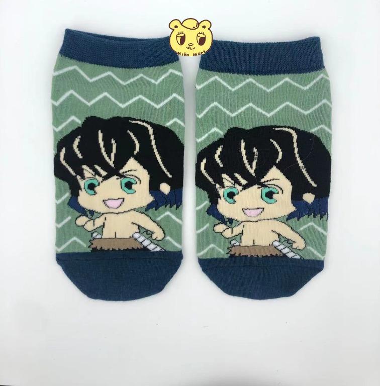 [ready stock in SG] demon slayer socks, ankle socks, Nezuko, Rengoku ...